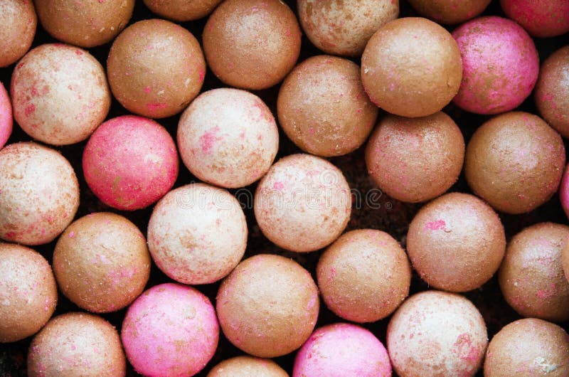 Close-up of Powder Balls Background. Stock Image - Image of beautiful ...