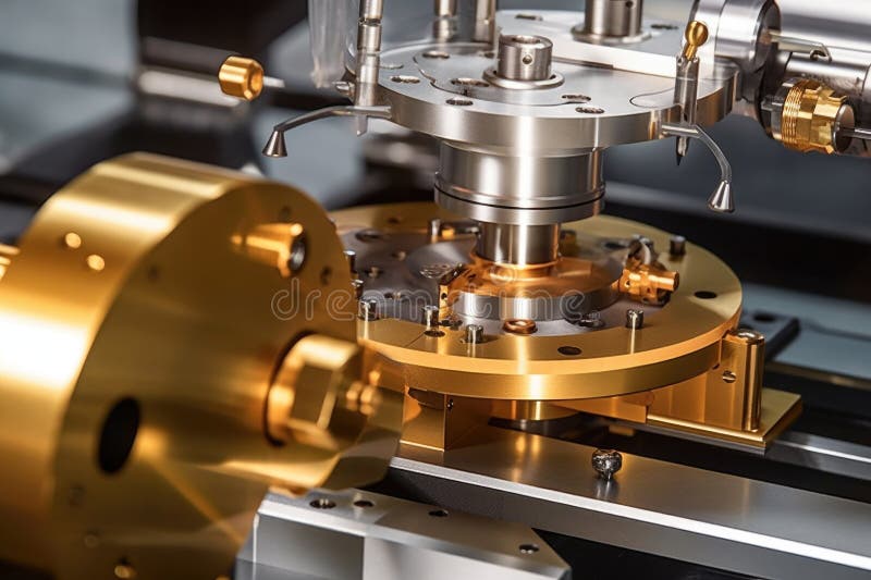 Close-up of Precision Lens Polishing Machine Stock Illustration ...