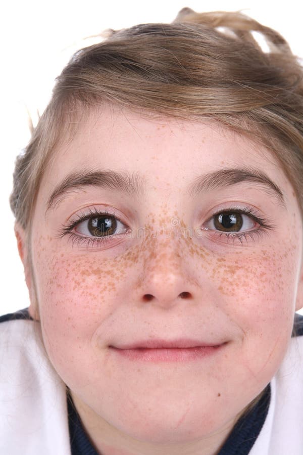 Close Up of Pretty Teenage Girls Face and Eye Stock Image - Image of ...