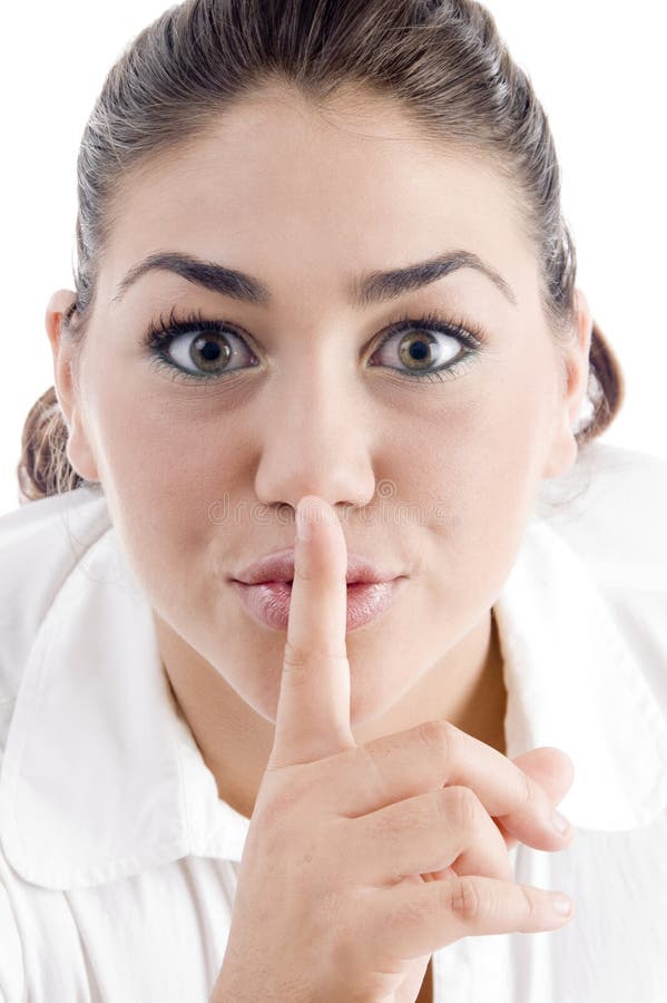 Caucasian Man Shushing Portrtait Stock Image - Image of camera, people ...