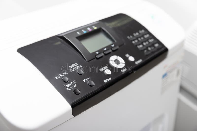Printer panel stock image. Image of display, computer - 12181735