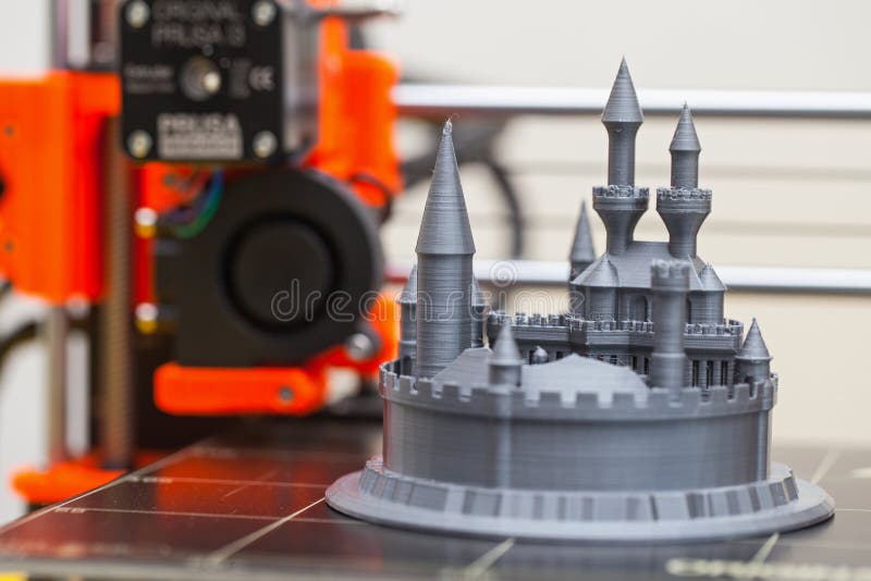 Modern Three Dimensional Printer during Work. Stock Image - Image of ...