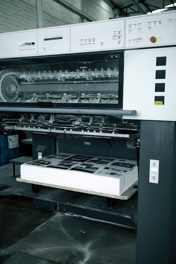 Close-up of a Printing Machine Editorial Stock Photo - Image of ...