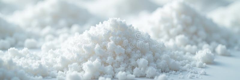 Close Up of Pristine White Sugar, Granular Texture , Powder, Image ...