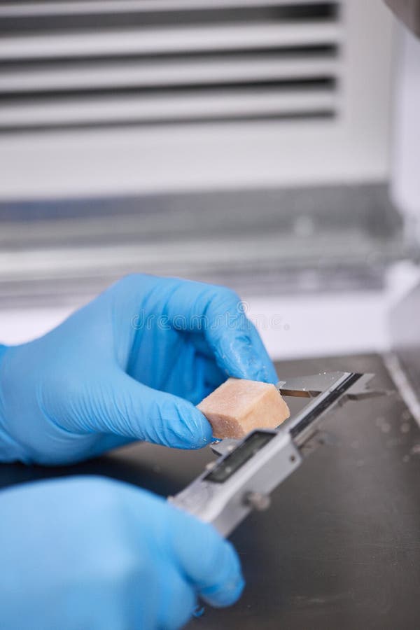 Close-up. the Process of Measuring Laboratory Samples Stock Photo ...
