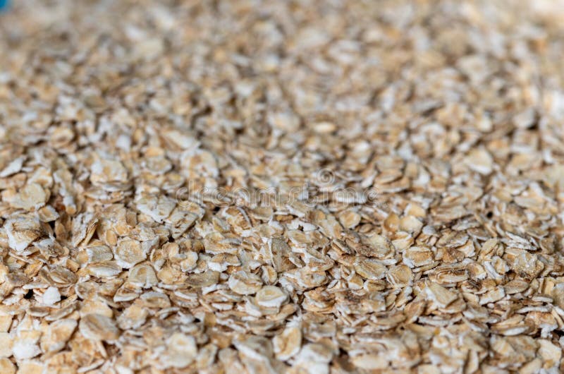 Close Up of Processed Oats Background Stock Image - Image of baking ...