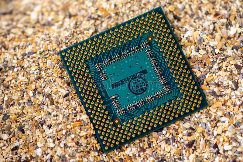 Close-up of a Processor with Sand in the Background Editorial Stock ...