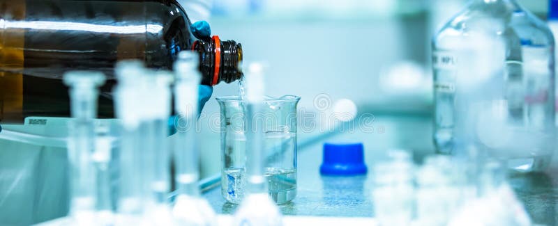 Close Up of Production Pills in the Chemistry Lab Stock Photo - Image ...