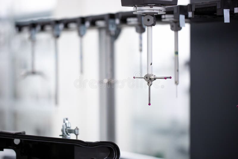 Close Up of a 3D Dimension Measurement Plastic Parts by CMM, 3D ...