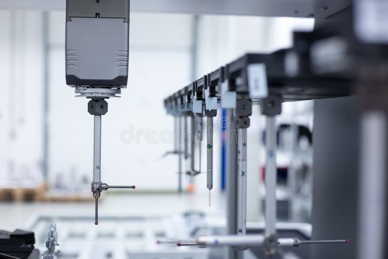 Close Up of a 3D Dimension Measurement Plastic Parts by CMM, 3D ...