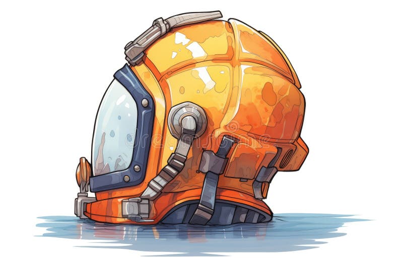 Close Up of Professional Divers Helmet Stock Photo - Image of ...
