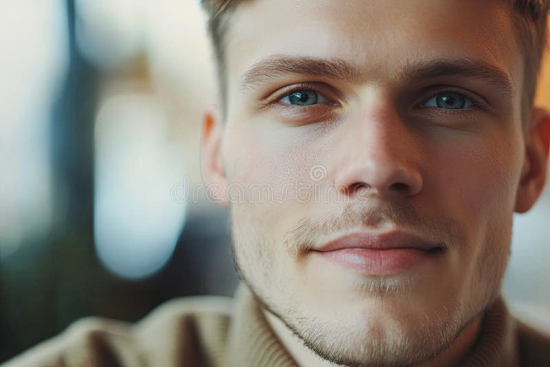 Close-up of a Professional Individual with a Calm, Neutral Expression ...