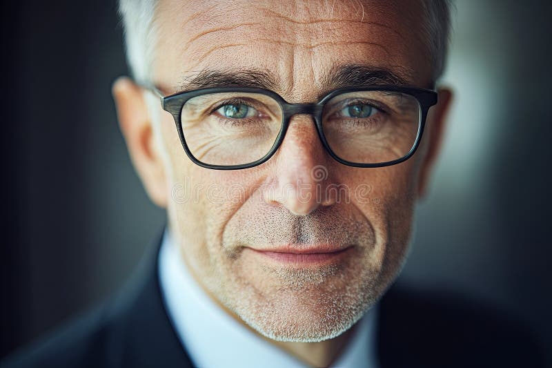 Close-up of a Professional Individual with a Calm, Neutral Expression ...