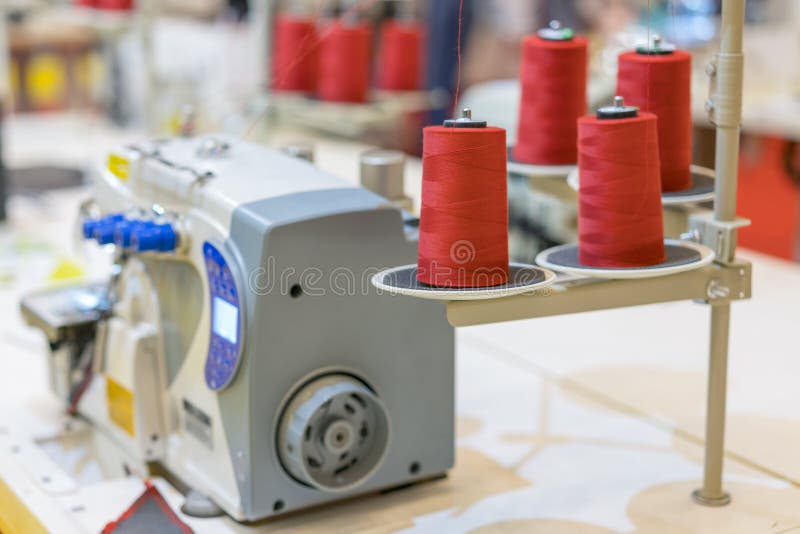 Close Up of a Professional Typewriter for Tailoring at a Manufacturing ...
