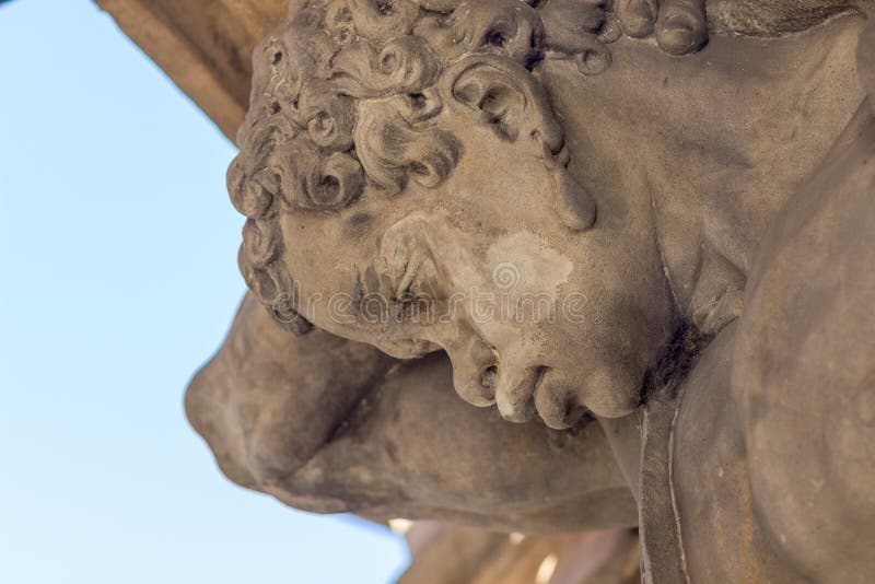 Close-up Profile of the Head of the Statue Stock Image - Image of ...