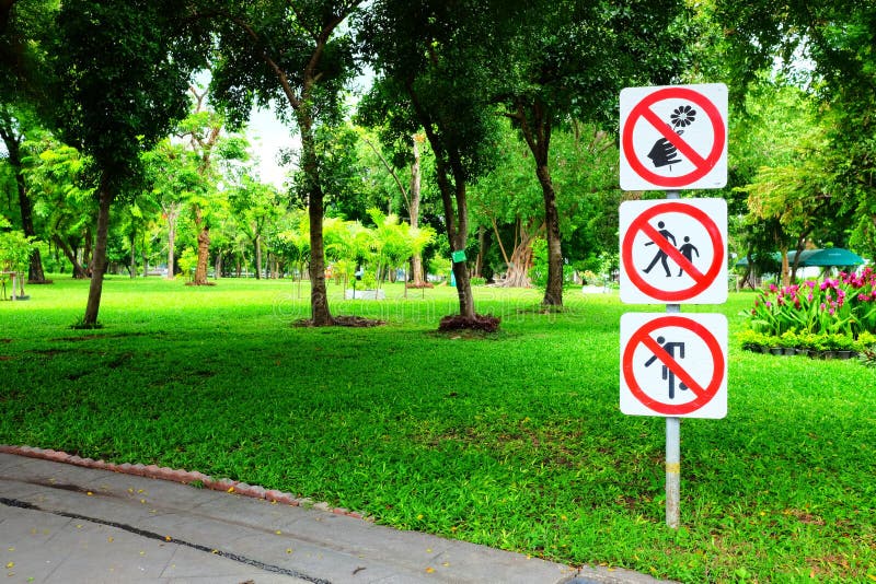 Prohibited Activities Beachfront Sign Stock Photo - Image of beach ...