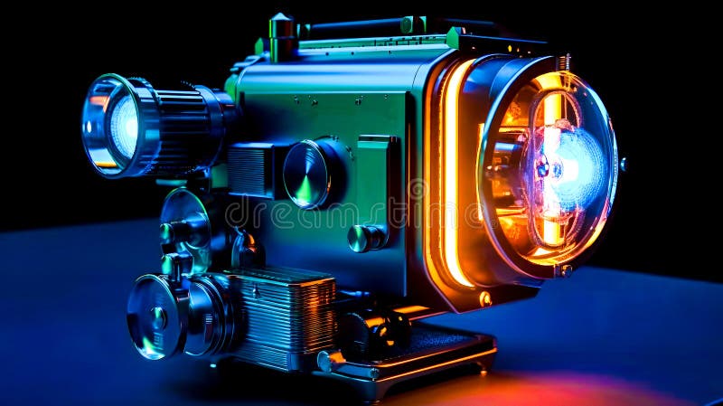 Close Up of Projector with Bright Light Coming Out of it. Generative AI ...