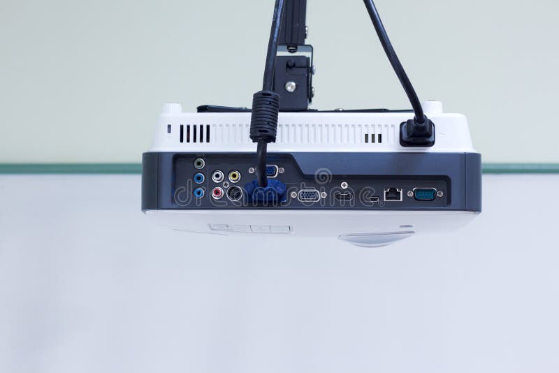 Close Up Projector in Conference Room. Stock Photo - Image of ...