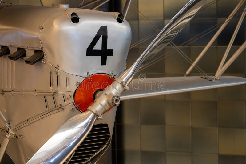 Close Up of a Propeller Jet Engine Stock Image - Image of metallic ...