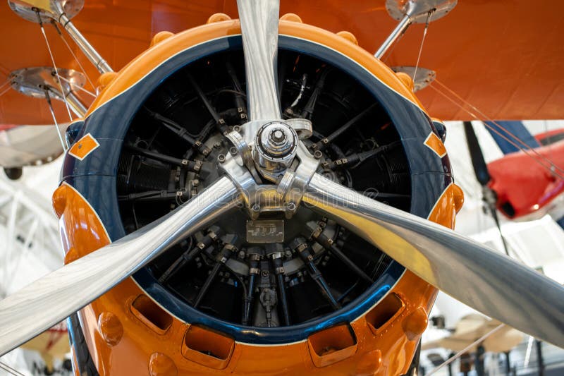 Close Up of a Propeller Jet Engine Stock Photo - Image of flight ...