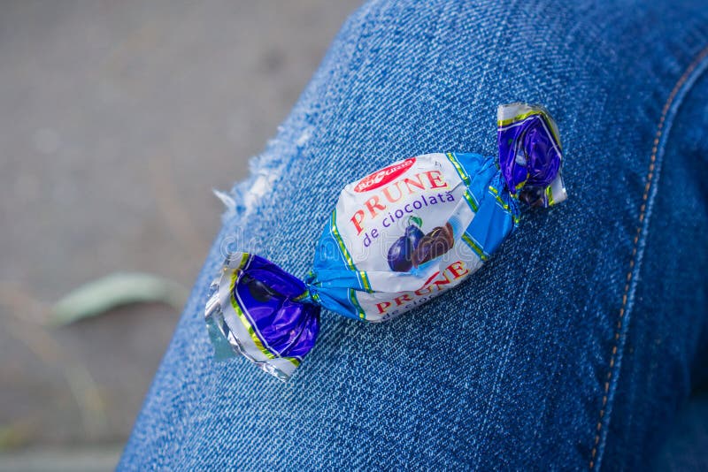 Close Up of `Pruna in Ciocolata` Bucuria Candy Editorial Image - Image ...