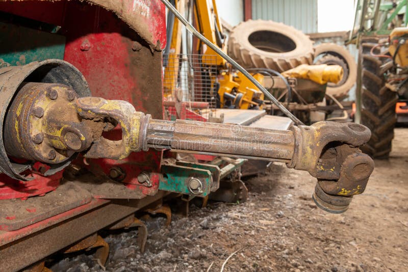 PTO shaft stock image. Image of machinery, neglected - 209715867