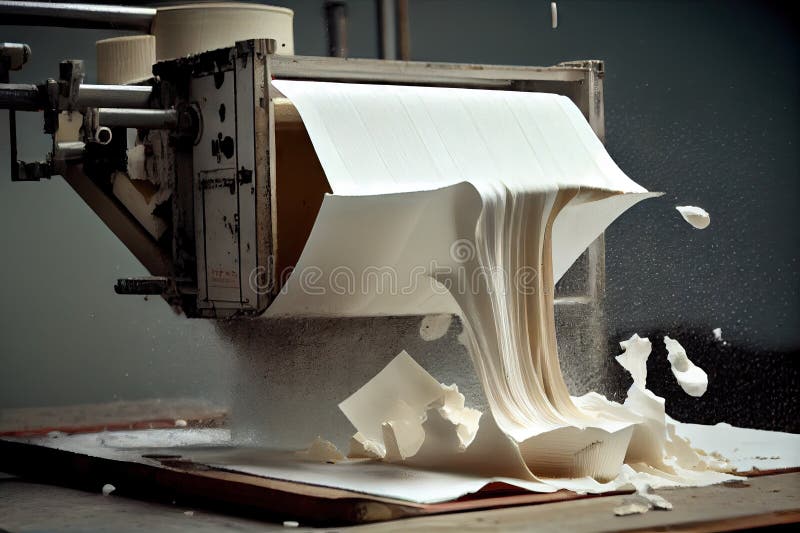 Close-up of Pulping Process, with Paper Changing from a Solid To a ...