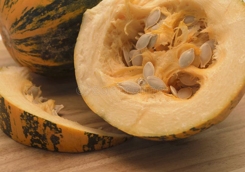 Close-up of a Pumpkin in a Cut. Stock Photo - Image of baked, dessert ...