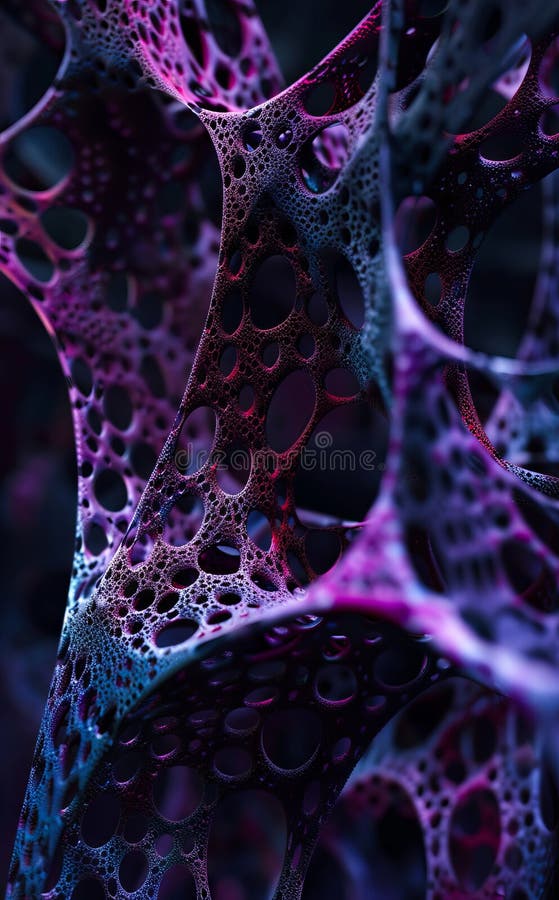 A Close Up of a Purple and Black Structure Stock Photo - Image of ...