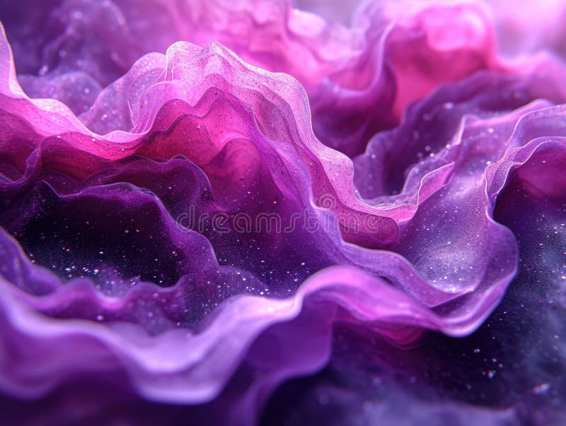 Close-Up of Purple and Black Substance. Generative AI. Stock Image ...