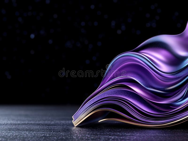 A Close Up of a Purple Book on a Black Surface Stock Photo - Image of ...