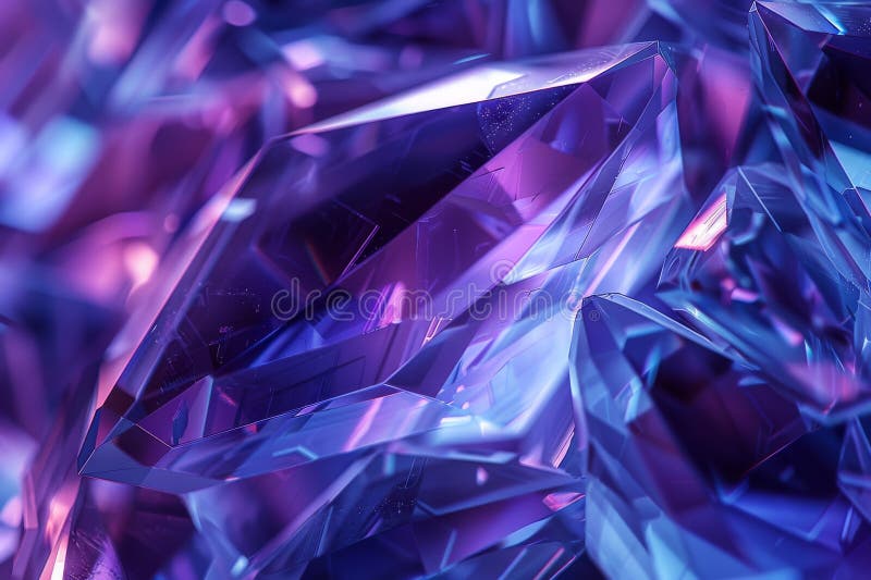 A Close Up of a Purple Crystal Stock Image - Image of wallpaper ...