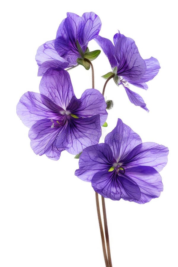 Close Up of Purple Flowers on a Stem, Perfect for Nature Backgrounds ...
