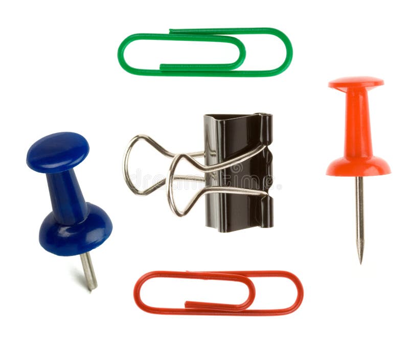 Various type of paper clip stock image. Image of business - 17882023
