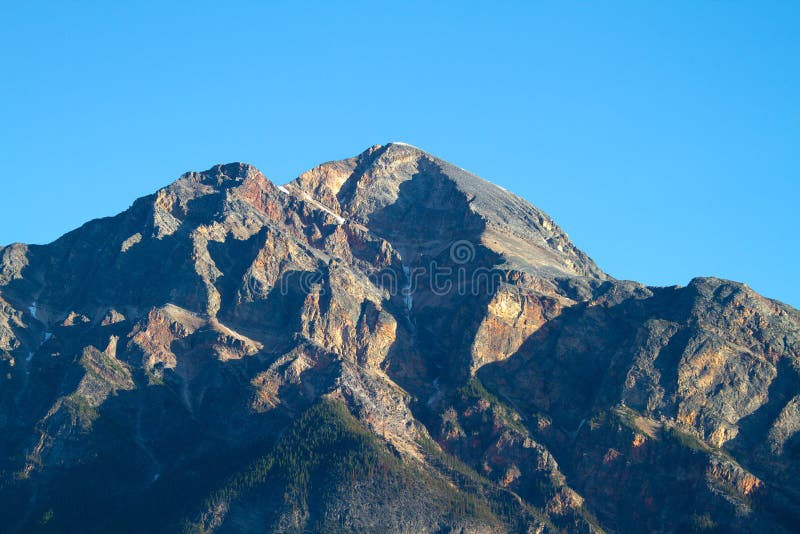 Pyramid Mountain Summit in Jasper National Park Alberta Canada Stock ...