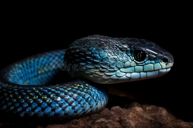 Close Up of a Python. Generative AI. Stock Illustration - Illustration ...