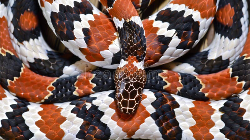 Close Up of a Python, a Venomous Snake in Its Natural Habitat, with ...