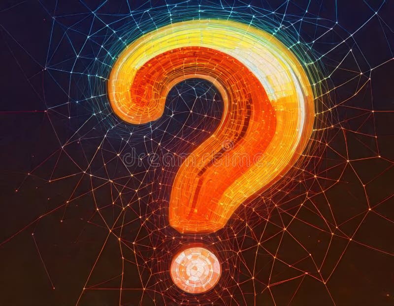 Close Up of Question Mark stock illustration. Illustration of ...