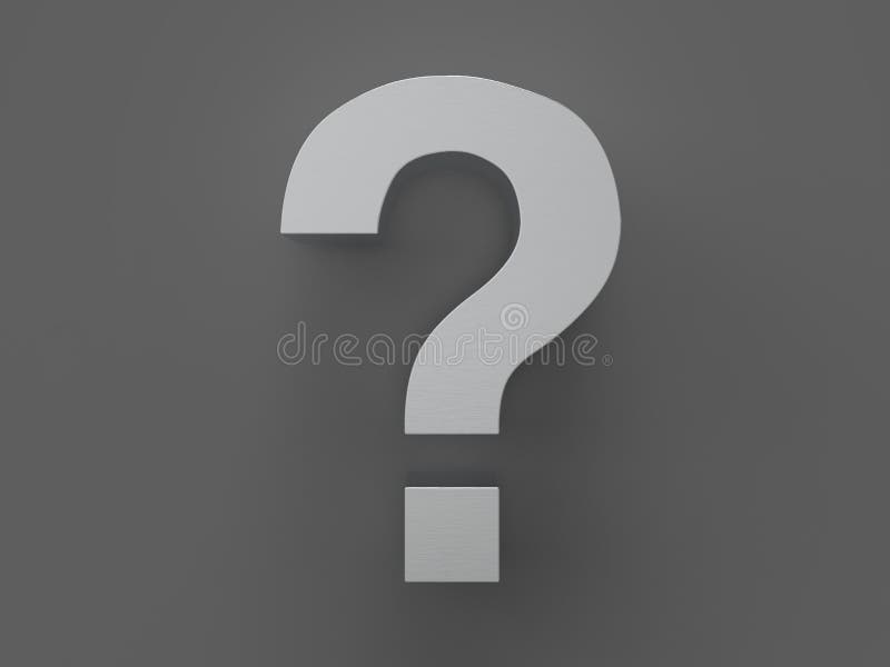 Close Up Question Mark on a Dark Background. Dark Theme. Interrogative ...