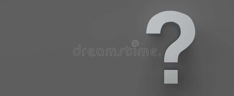 Close Up Question Mark on a Dark Background. Dark Theme. Interrogative ...