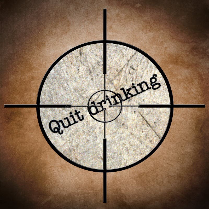 Quit drinking target stock image. Image of grunge, plan - 176613105
