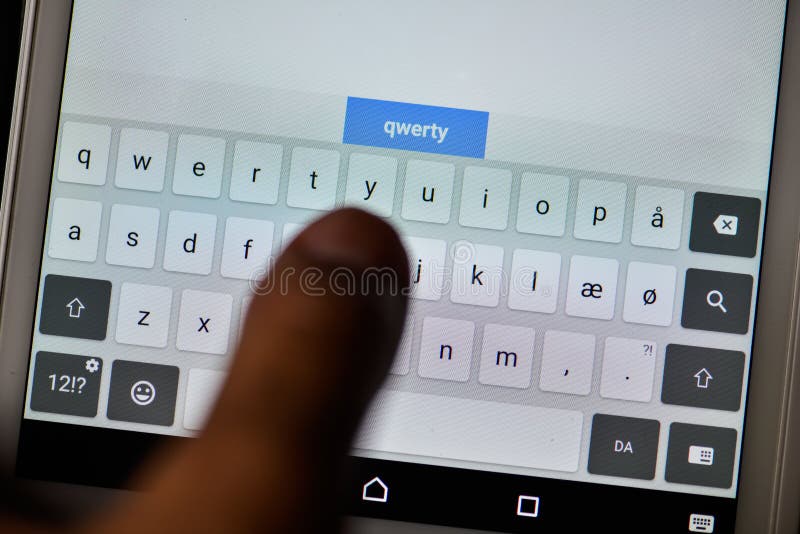 Close Up of QWERTY Keyboard Stock Photo - Image of closeup, white ...