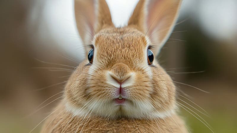 A Close Up of a Rabbit Looking at the Camera with Its Mouth Open, AI ...