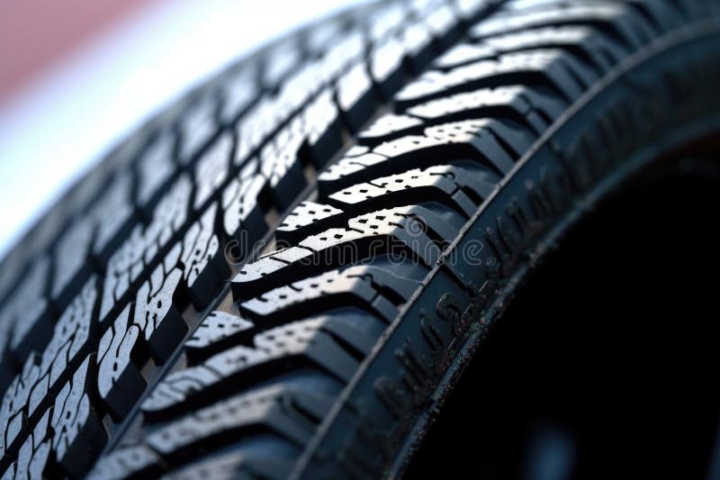 Close-up of a Racing Car Tire with Visible Tread Pattern Stock ...