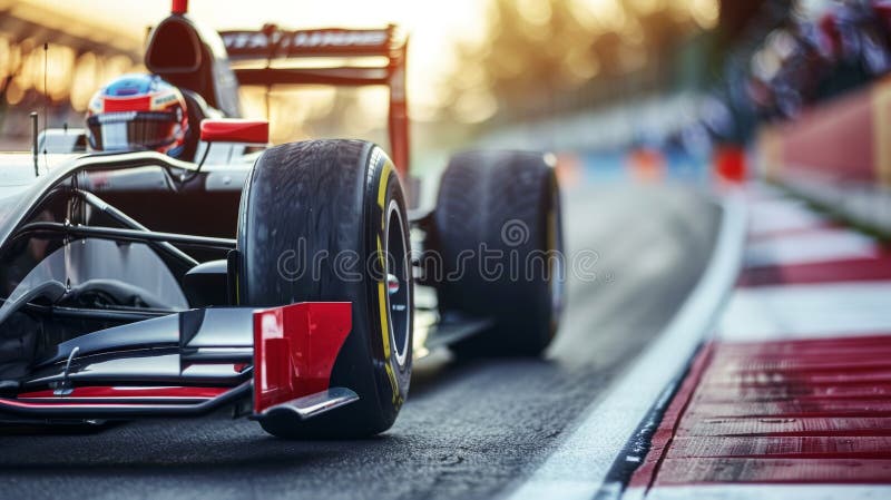 Close Up of Racing Car Wheel in Motion with Dynamic Blur Effect for ...