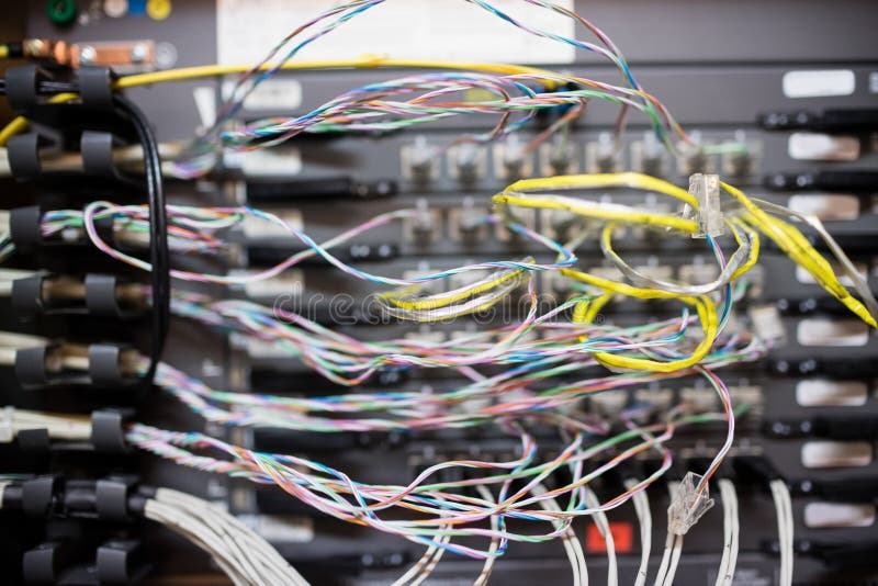 Close-up of Rack Mounted Server Stock Photo - Image of storage, socket ...