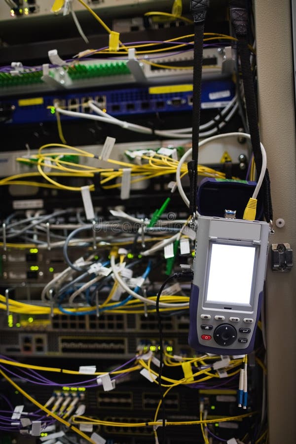 Close-up of Rack Mounted Server Stock Image - Image of center, analyzer ...