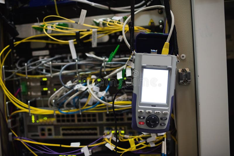 Close-up of Rack Mounted Server Stock Photo - Image of networking ...