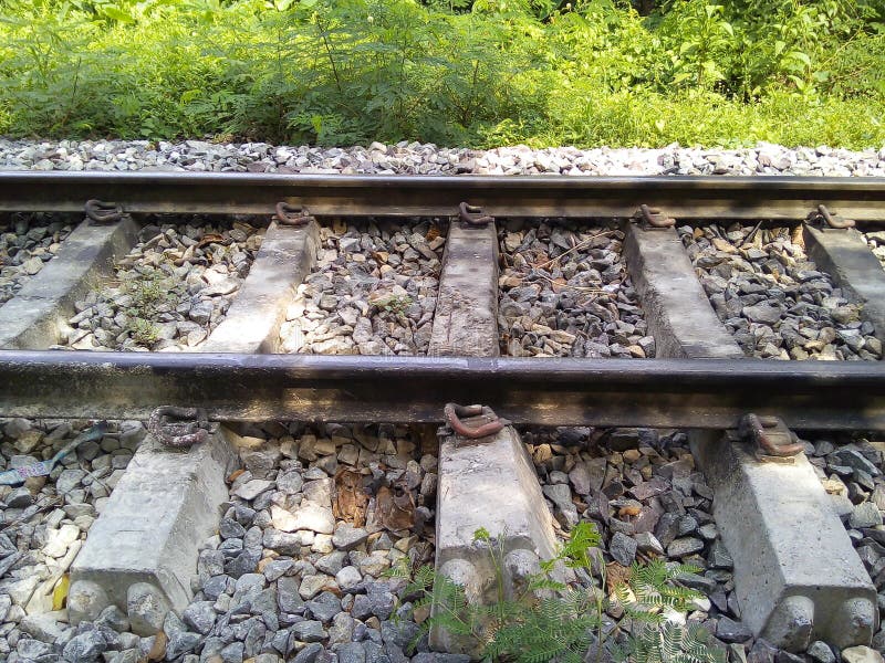 Old railway track. stock photo. Image of abstract, iron - 137725002