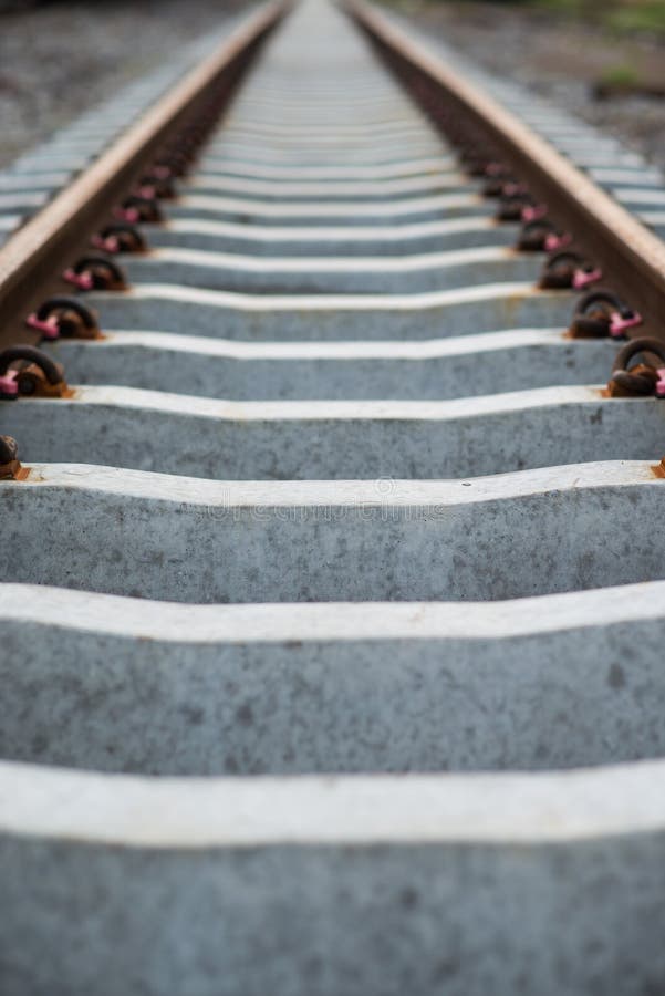 Close up railway tracks stock photo. Image of road, transport - 59840882